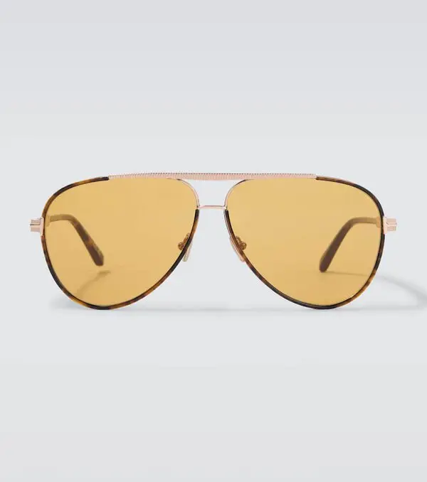 TOM FORD Aviator Sunglasses - Gold