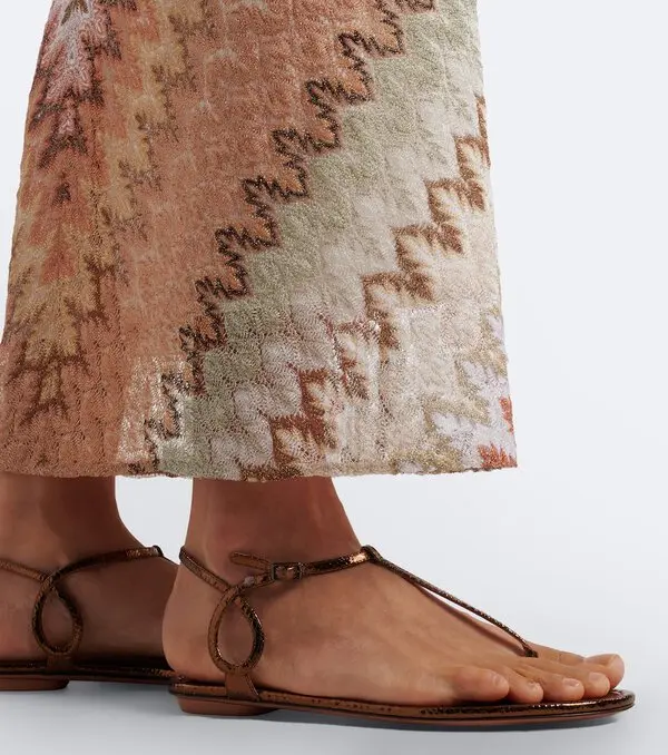 AQUAZZURA Leather Sandals - Brown