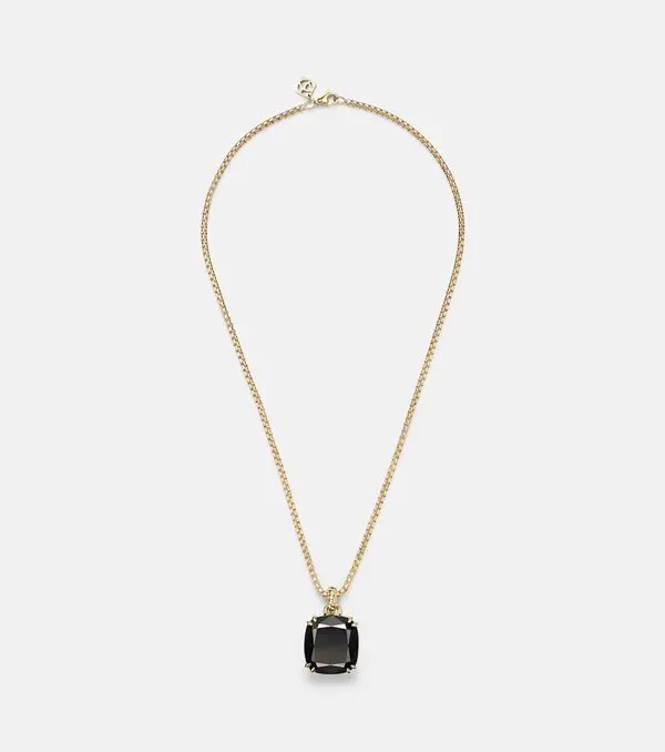 David Yurman Marbella 18kt Necklace With Onyx - Gold