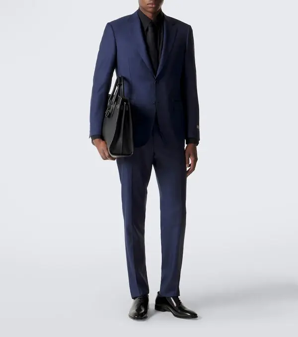 Canali Leather Oxford Shoes