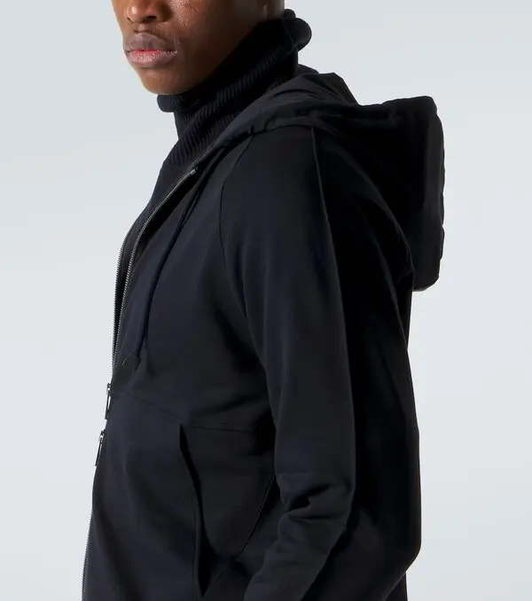 Zegna Cotton-blend Hoodie - Blue