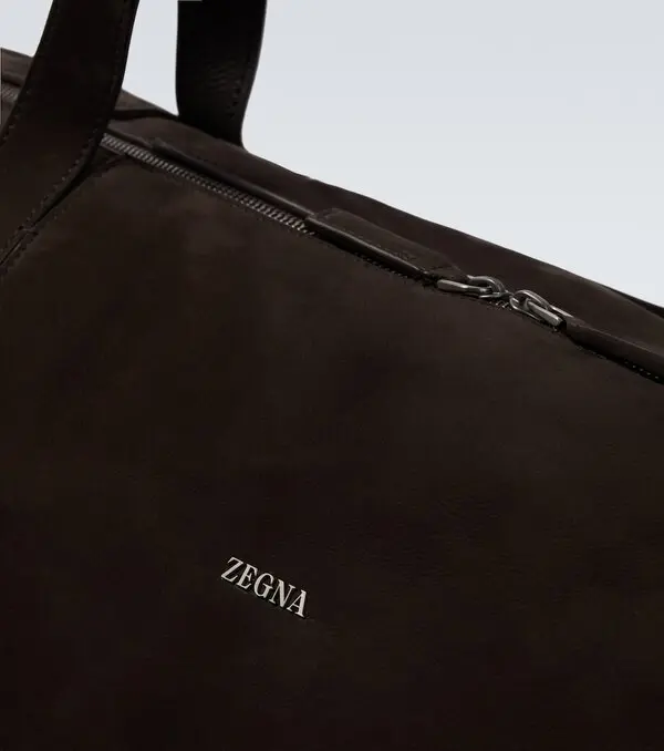 Zegna Leather Duffle Bag