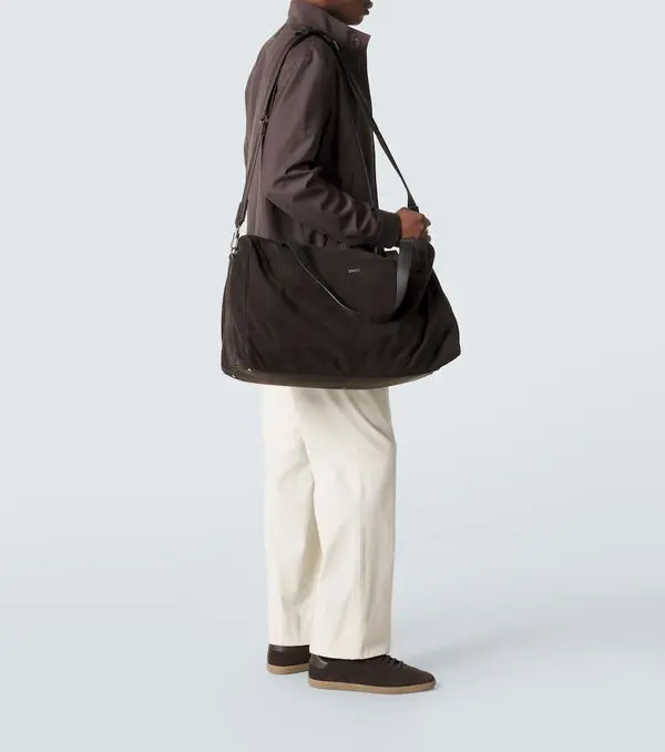 Zegna Leather Duffle Bag