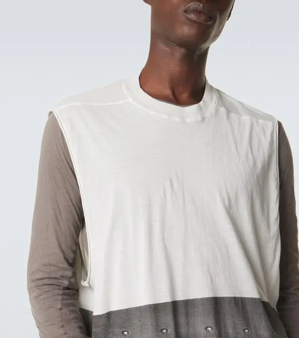 Rick Owens Jumbo Printed Cotton Jersey Tank Top