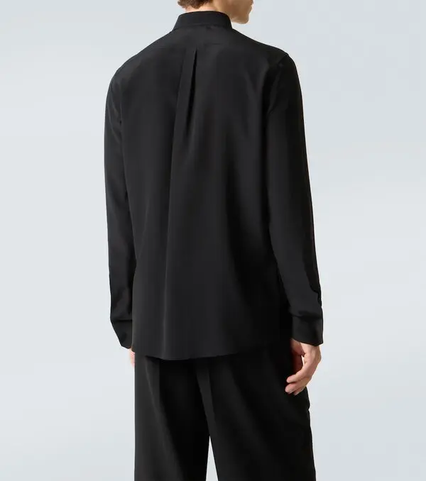 Dolce & Gabbana Silk Crêpe De Chine Shirt - Black