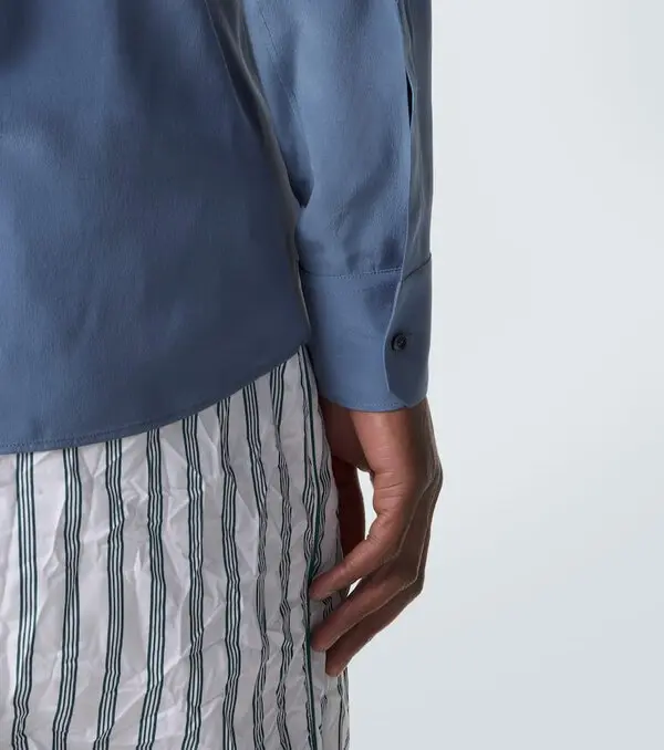 Dolce & Gabbana Silk Crêpe De Chine Shirt - Blue