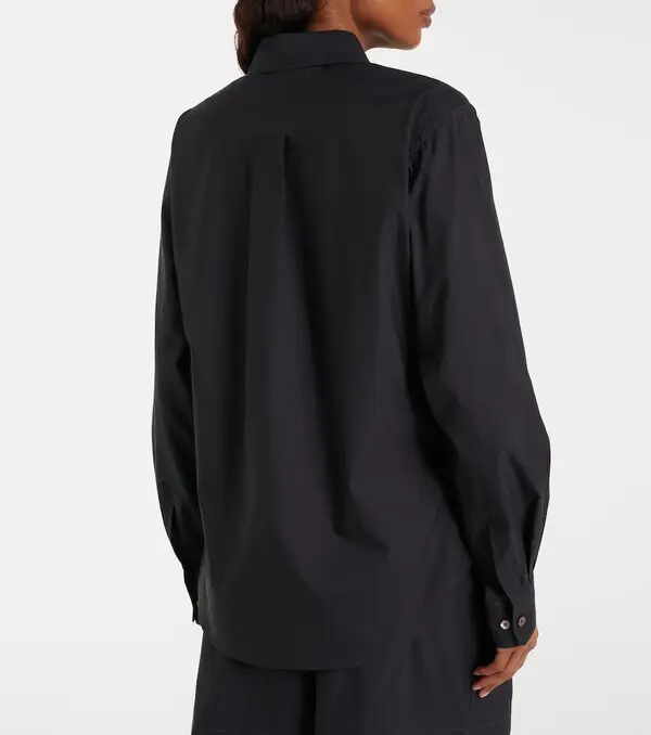 LEMAIRE Cotton And Silk Shirt - Black