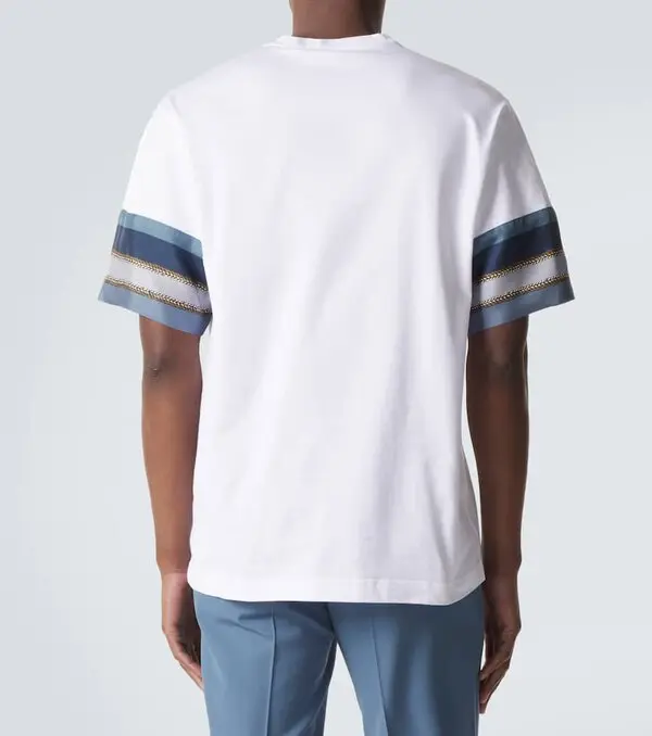 Dolce & Gabbana Printed Cotton And Silk T-shirt