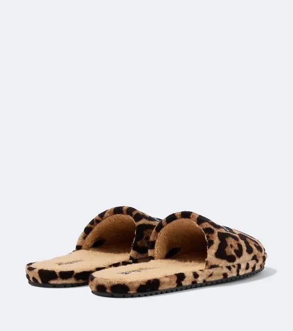 Dolce & Gabbana Leopard-print Slippers