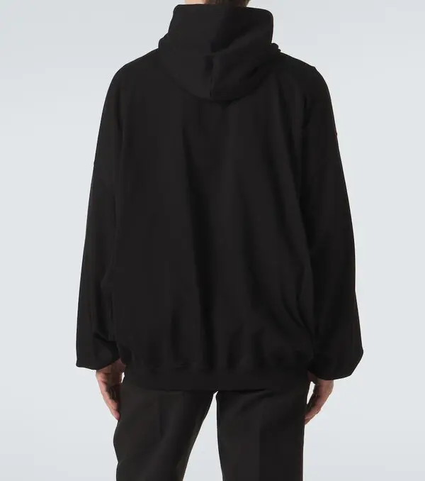 Rick Owens Cotton Jersey Hoodie - Black