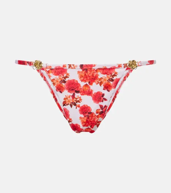 BANANHOT Emi Floral Bikini Bottoms - Red