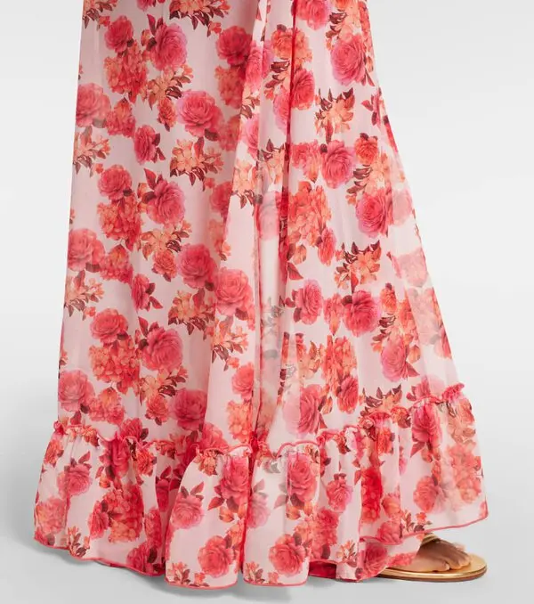 BANANHOT Berta Floral Beach Cover-up - Red