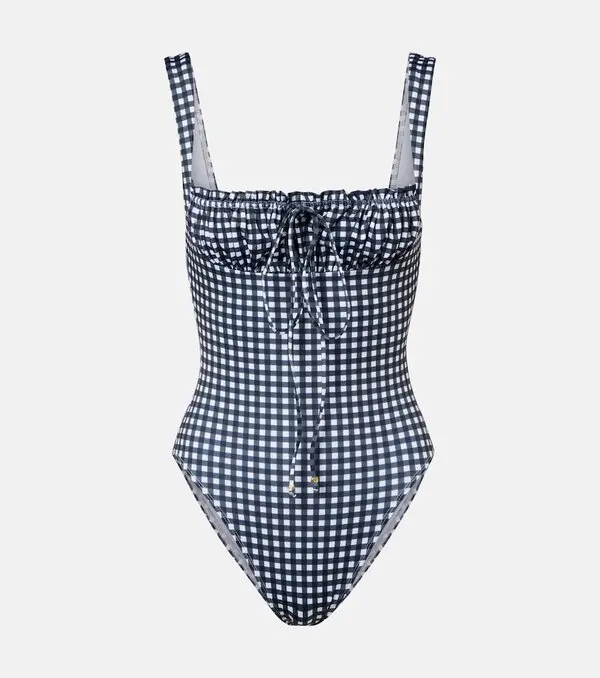 BANANHOT Gia Gingham One Piece Swimsuit - Black
