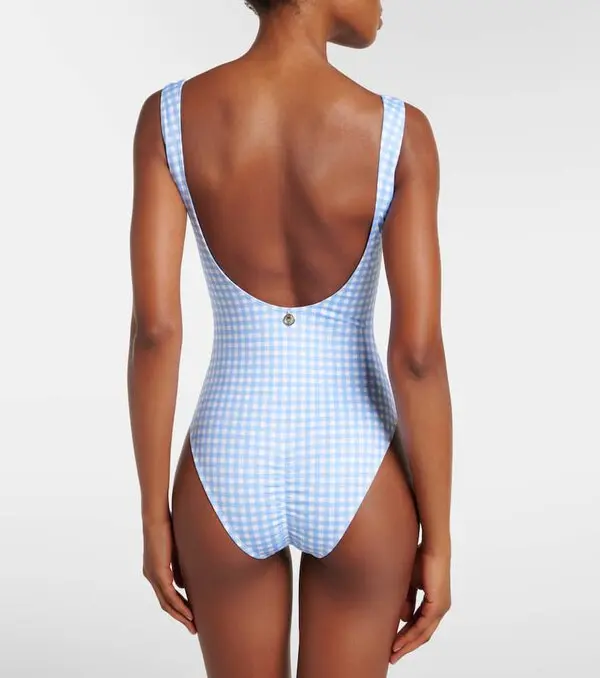 BANANHOT Gia Gingham One Piece Swimsuit - Blue