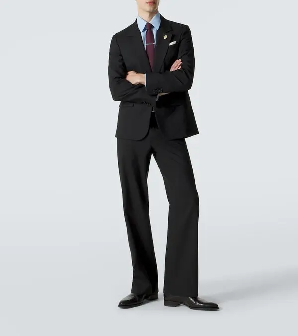 Gucci Tailored Wool Blend Suit Pants