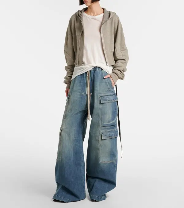 Rick Owens Jumbo Belas Cargo Jeans - Blue