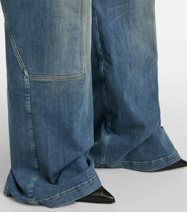 Rick Owens Jumbo Belas Cargo Jeans - Blue