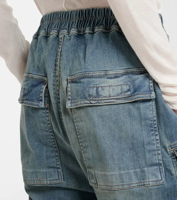 Rick Owens Jumbo Belas Cargo Jeans - Blue