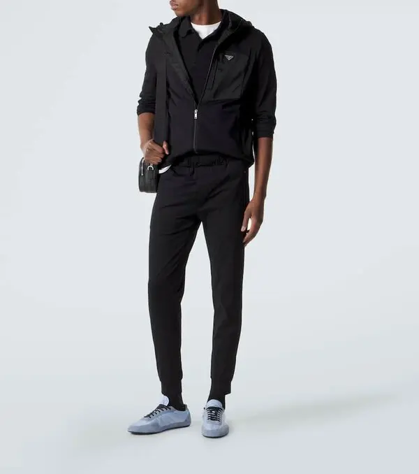 Prada Re-nylon And Cotton-blend Hoodie