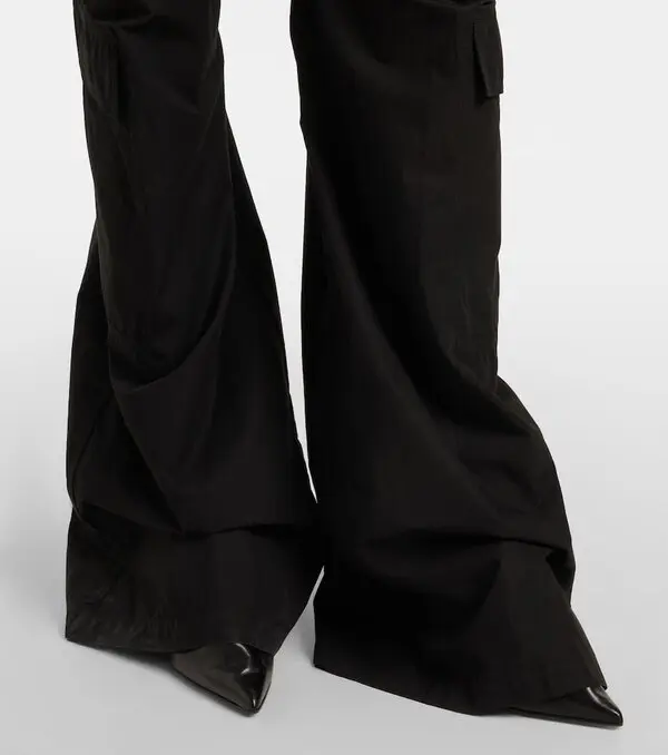 Rick Owens Jumbo Belas Cotton Cargo Pants - Black