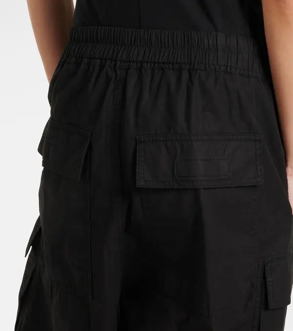 Rick Owens Jumbo Belas Cotton Cargo Pants - Black