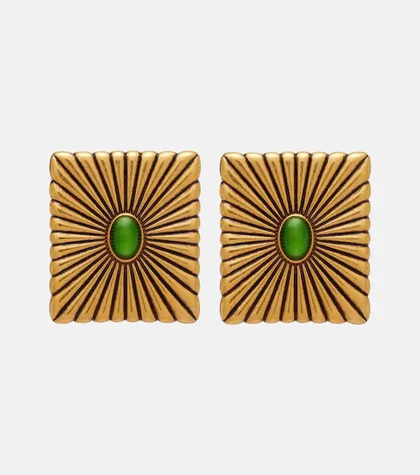 Versace Circe Embellished Earrings - Gold