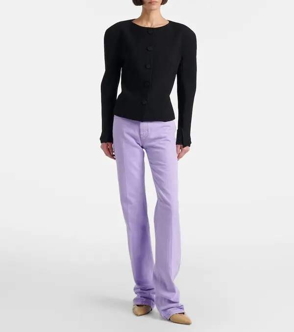 Chloé Virgin Wool Crêpe Cardigan