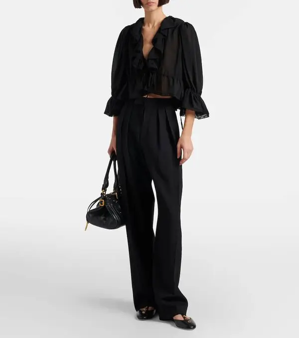 Chloé Ruffled Silk Blouse