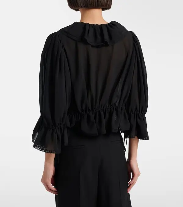 Chloé Ruffled Silk Blouse