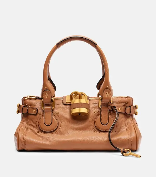 Chloé Paddington Leather Shoulder Bag - Mustang Brown