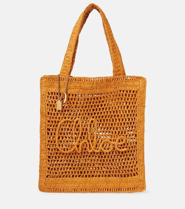Chloé Raffia Tote Bag