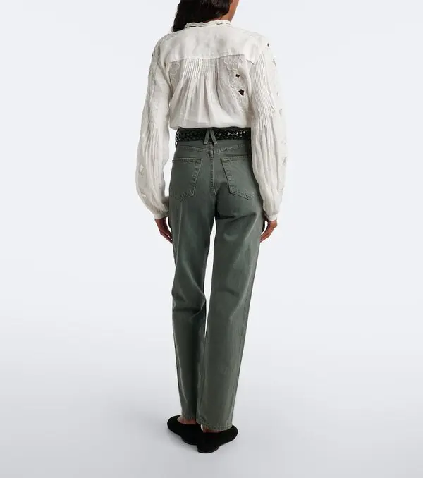 SLVRLAKE London Straight Jeans - Green
