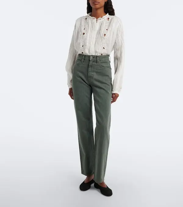 SLVRLAKE London Straight Jeans - Green