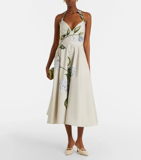 Oscar De La Renta Floral Dress