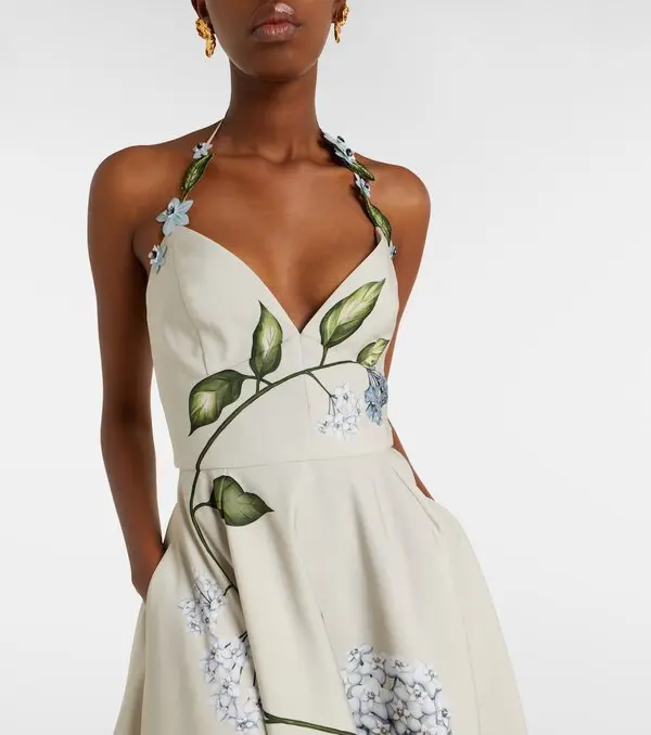 Oscar De La Renta Floral Dress