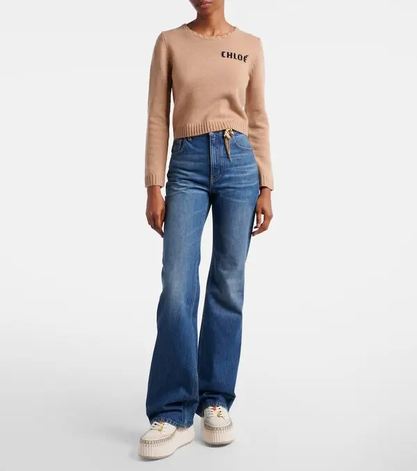 Chloé Nama Leather Platform Sneakers - Multicoloured