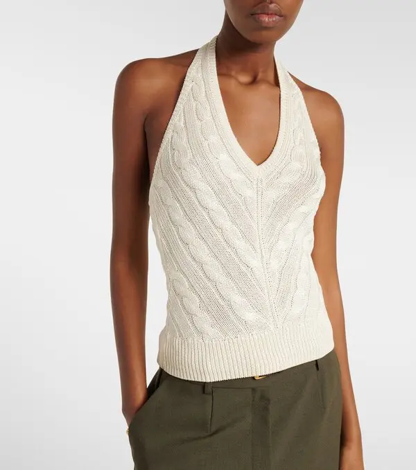 Ralph Lauren Halterneck Silk Top