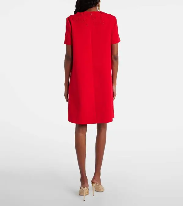 Carolina Herrera Embellished Minidress - Red