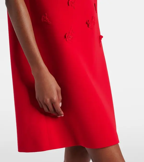 Carolina Herrera Embellished Minidress - Red
