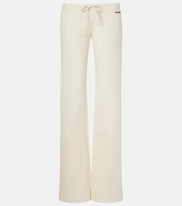 Balenciaga Cotton Jersey Sweatpants - White