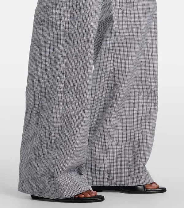 RÓHE Checked Cotton-blend Pajama Pants
