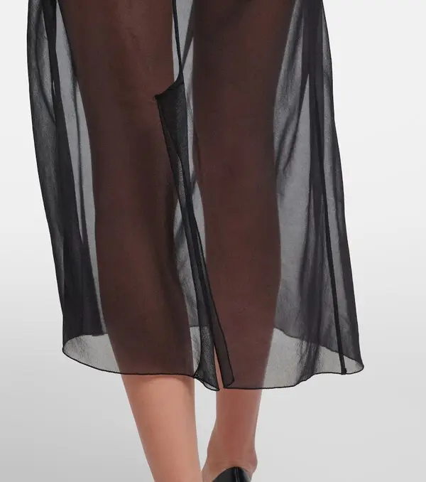 Prada Sheer Midi Skirt