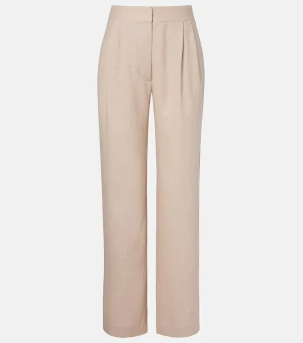 Asceno Rivello Wide-leg Linen Pants