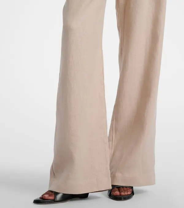 Asceno Rivello Wide-leg Linen Pants
