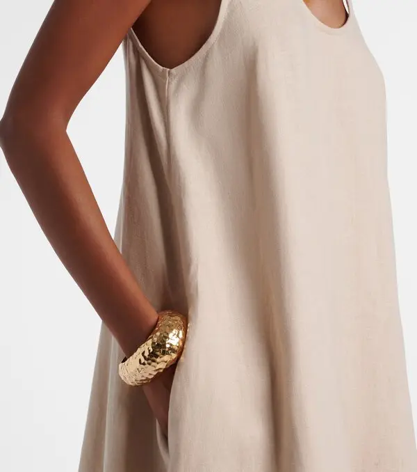 Asceno Capri Linen Maxi Dress