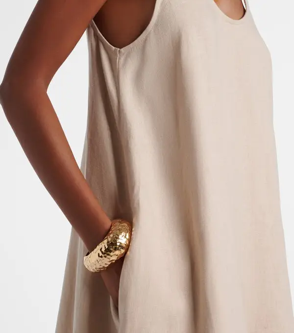 Asceno Capri Linen Maxi Dress