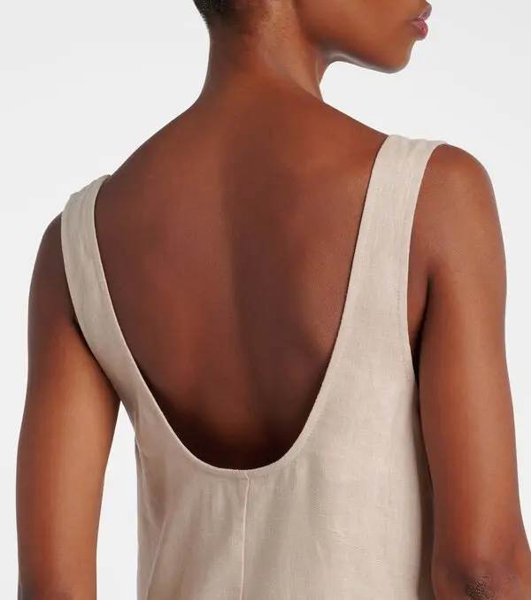 Asceno Capri Linen Maxi Dress