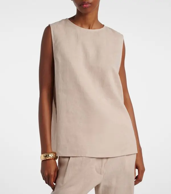 Asceno Trento Linen Top