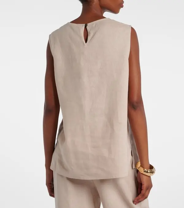 Asceno Trento Linen Top