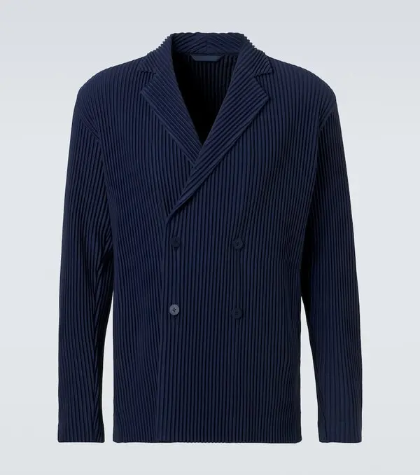 Issey Miyake Homme Plissé Tailored Pleats 1 Double-breasted Blazer